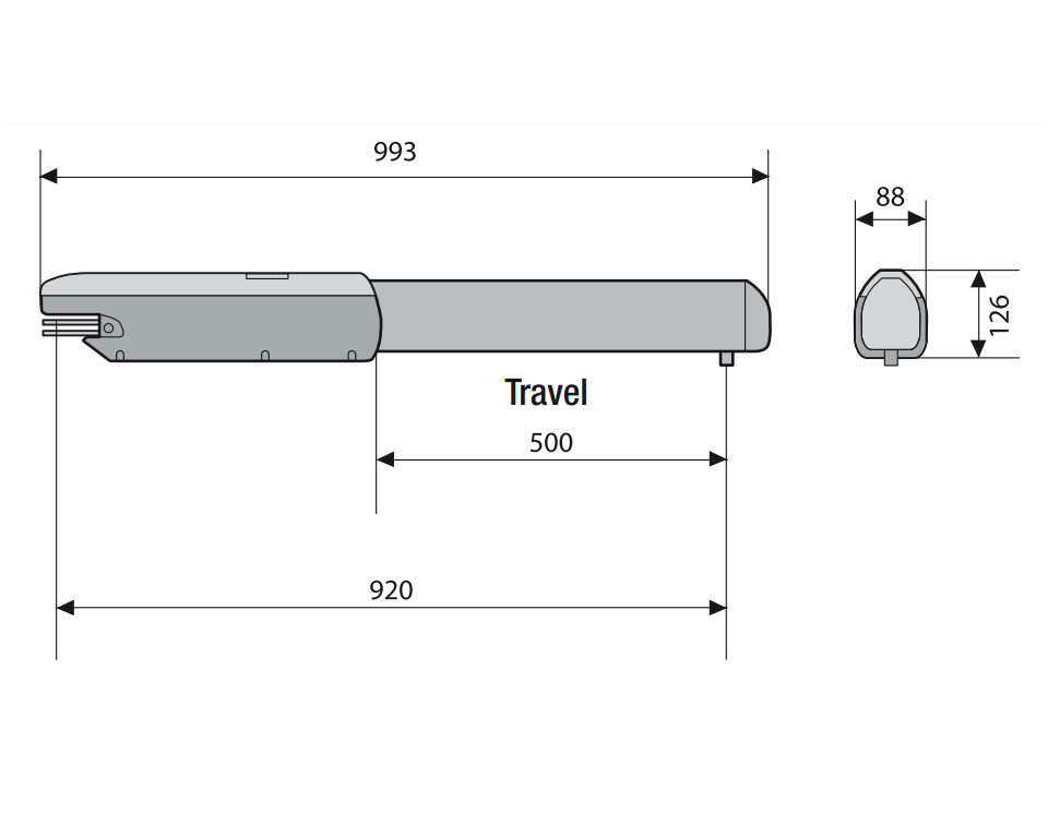 CAME ATI A5000A FULL KIT (Līdz 10m) Divviru veramo vārtu automātika ...